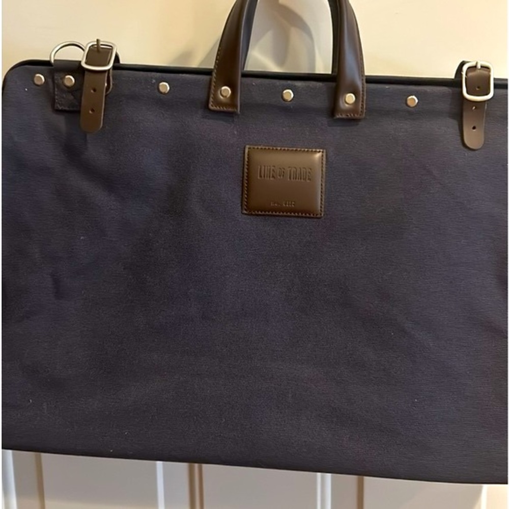 Line Of Trade Weekender Carryall Navy Canvas Mens New - Gem